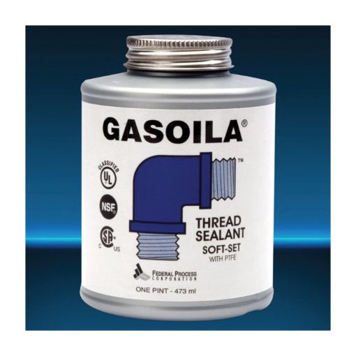 . Gasoila® SS16 PTFE Soft Set Thread Sealant, 1 pt Brush-In Cap Bottle ...