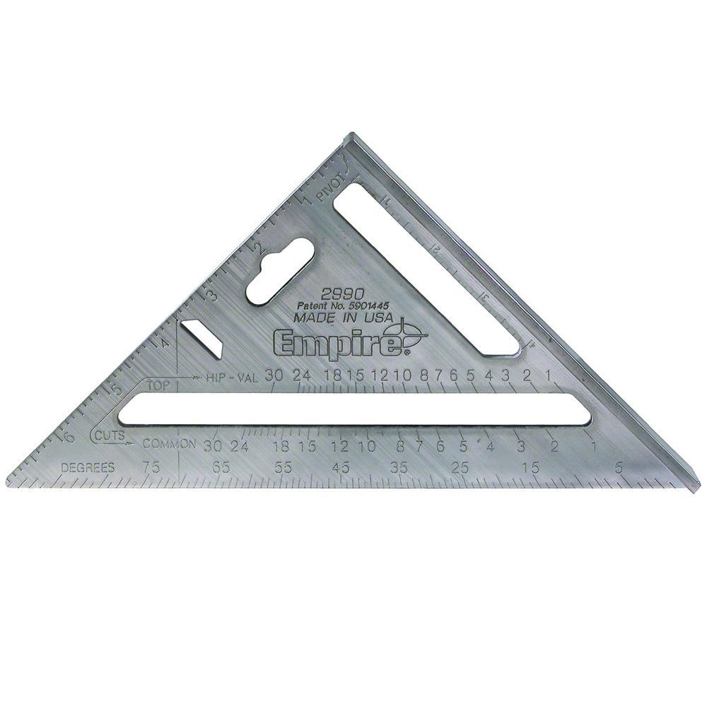 . Empire® 2990 Heavy Duty Rafter Square, 7 in L, 1/8 in Graduation, 7 ...